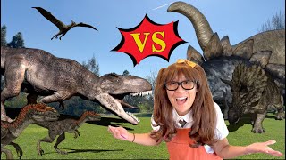 Carnivore Vs Herbivore Dinosaurs for Kids | Dinosaur Adventure Stories ...